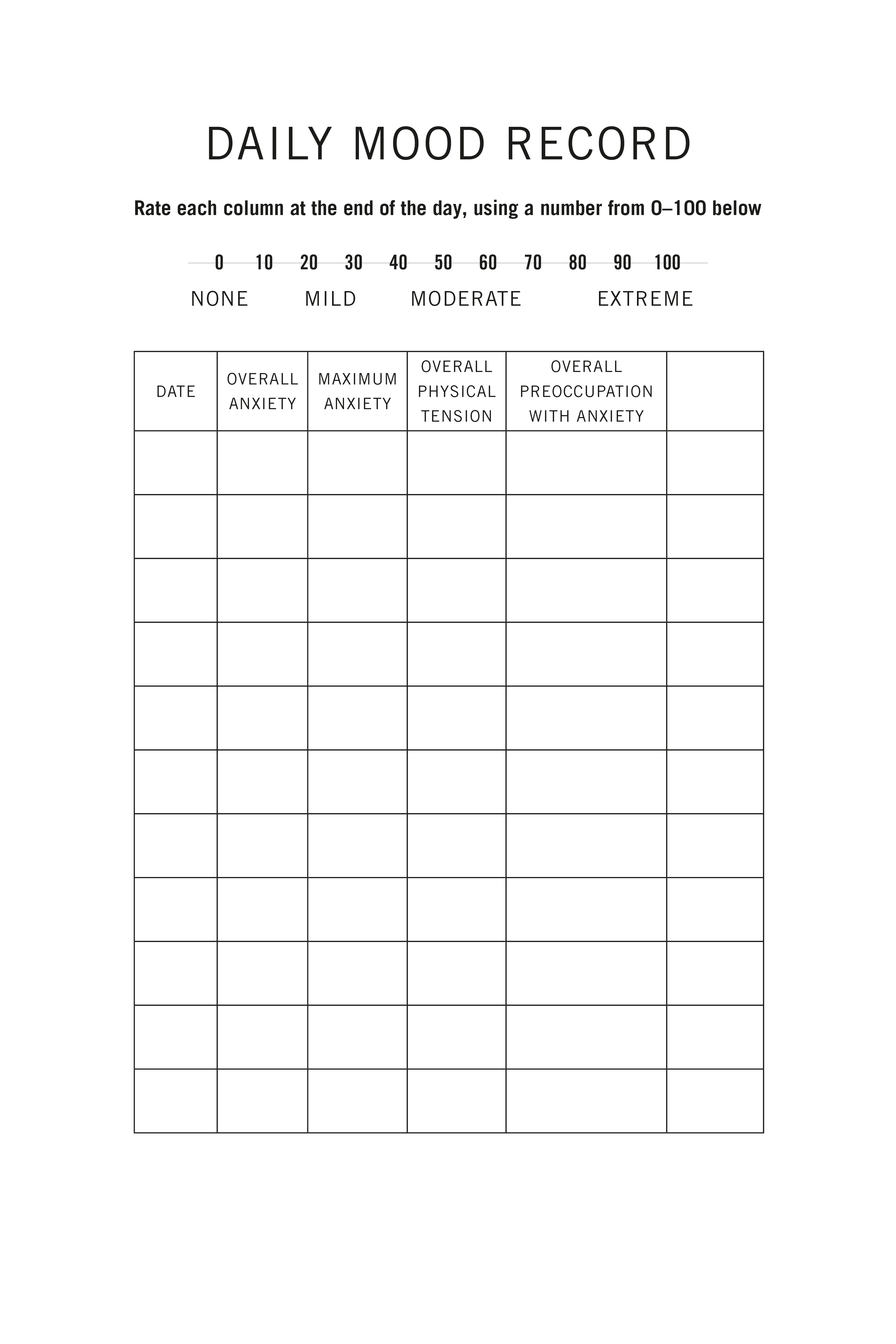 Extended ebook content for The Vagus Nerve Reset: Daily Mood Record